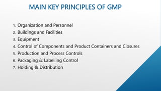 good manufacturing practices presentation | PPTX