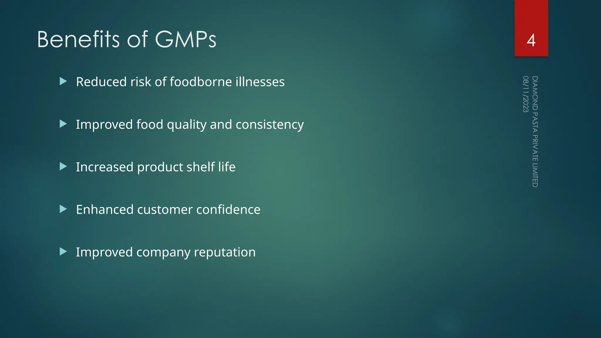 good manufacturing practices in food industry.pptx