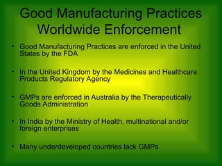 Good Manufacturing Practices for pharmaceuticals.ppt