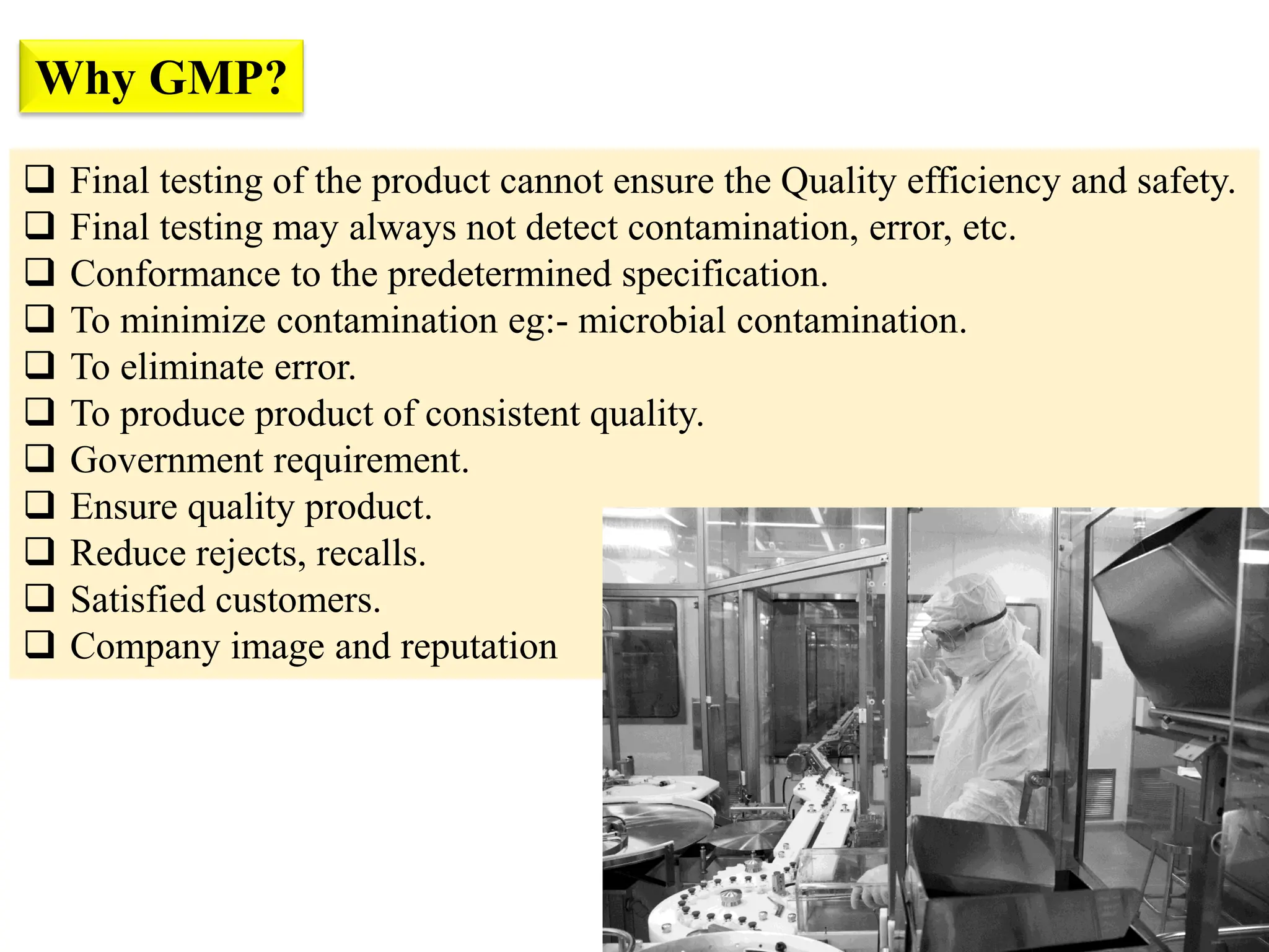 Role of GMP in Total Quality Management (TQM) | PDF