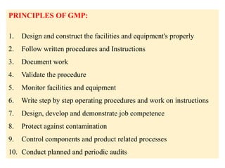 Role of GMP in Total Quality Management (TQM) | PPT