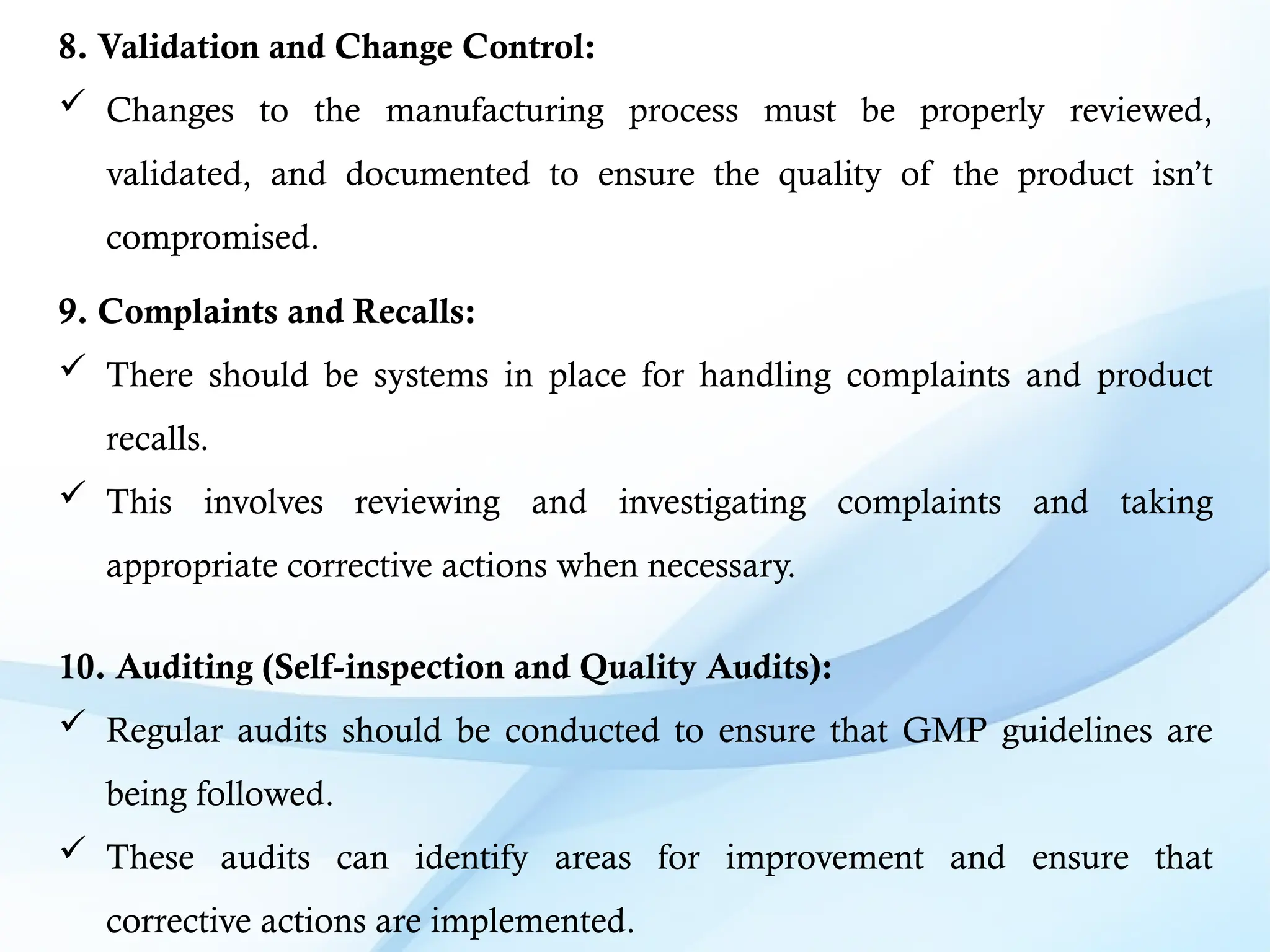 Good Manufacturing Practices (GMP), Introduction, objective ...