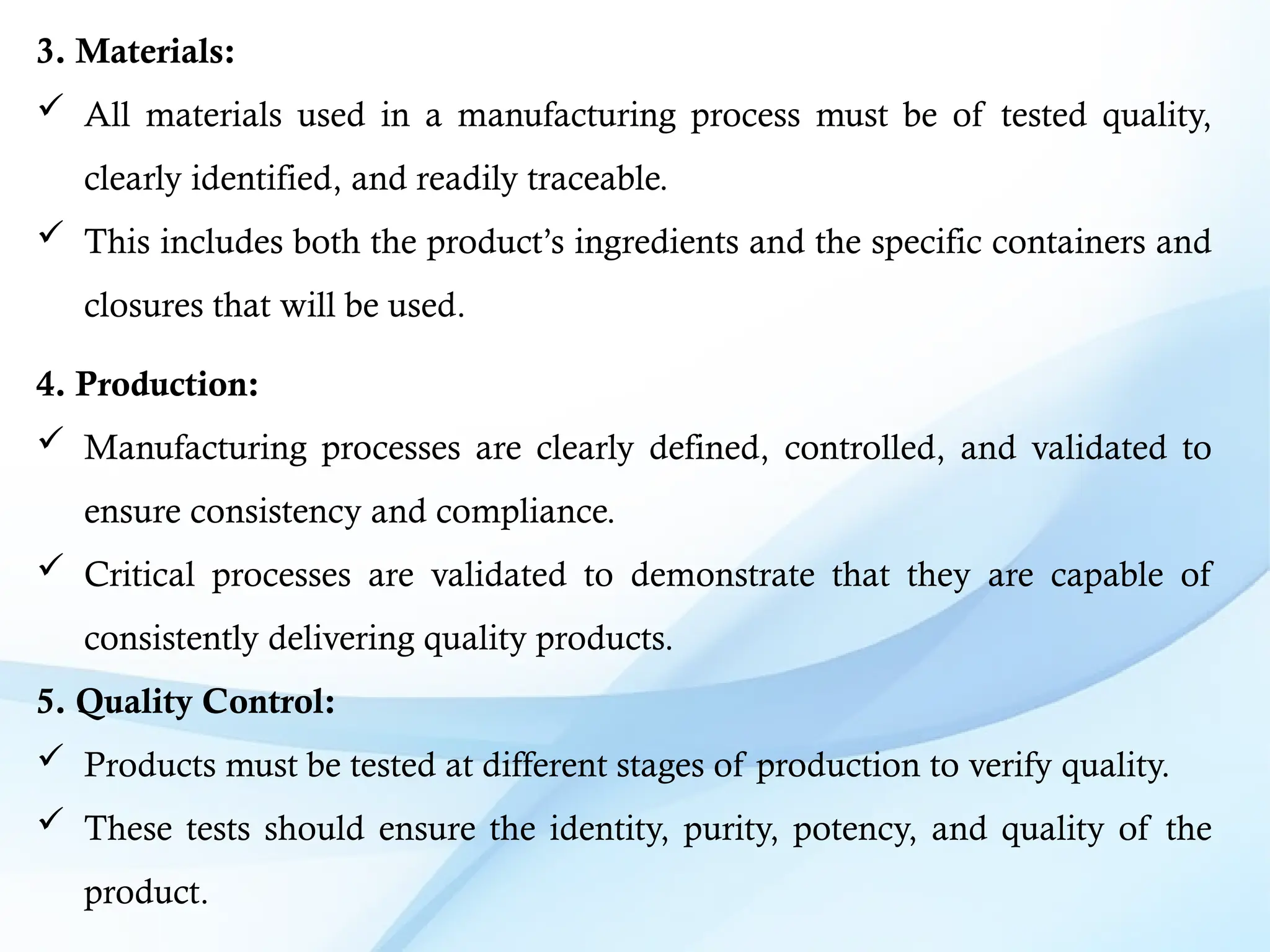 Good Manufacturing Practices (GMP), Introduction, objective ...