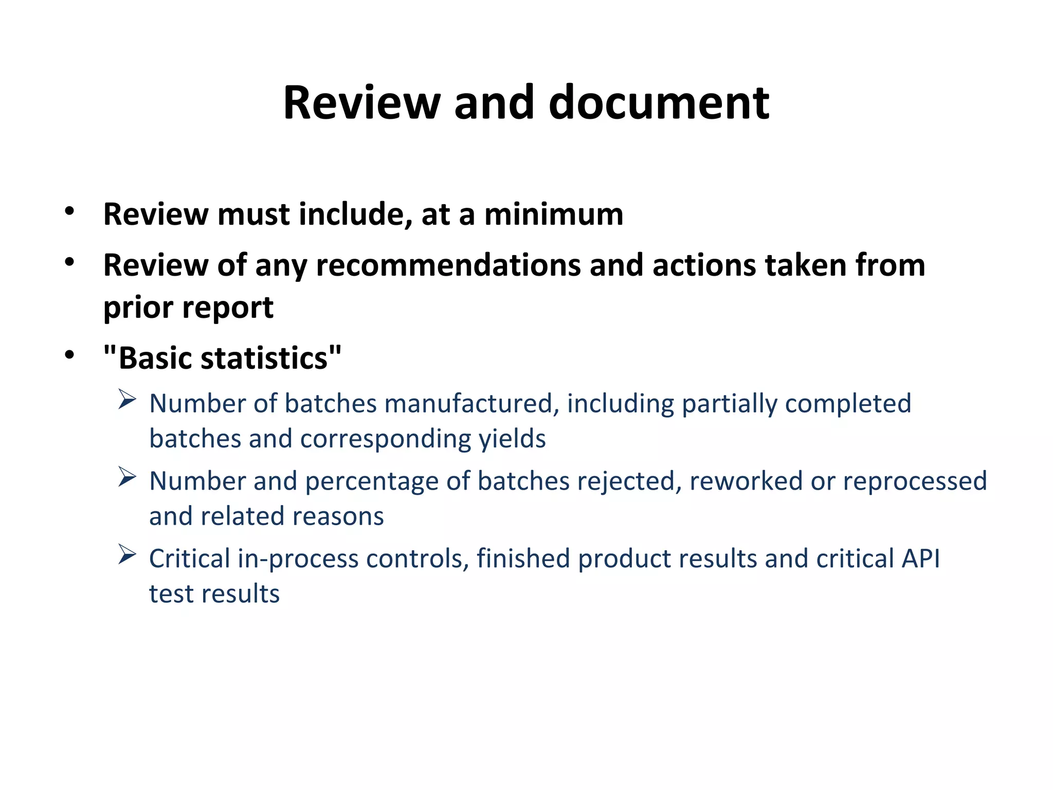 GMP- APQR training | PPT