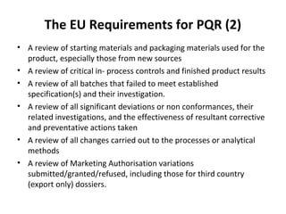 GMP- APQR training | PPT