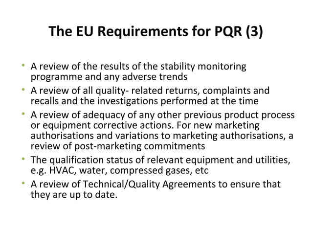 GMP- APQR Training | PPT