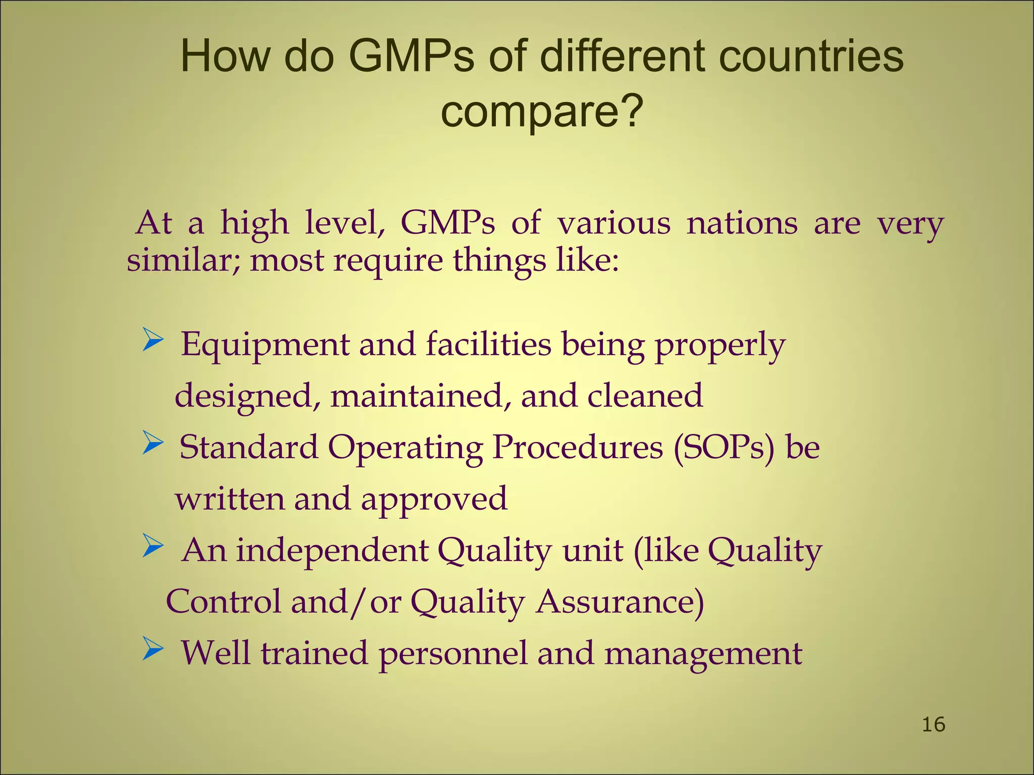 Gmp c gmp presentation | PPT