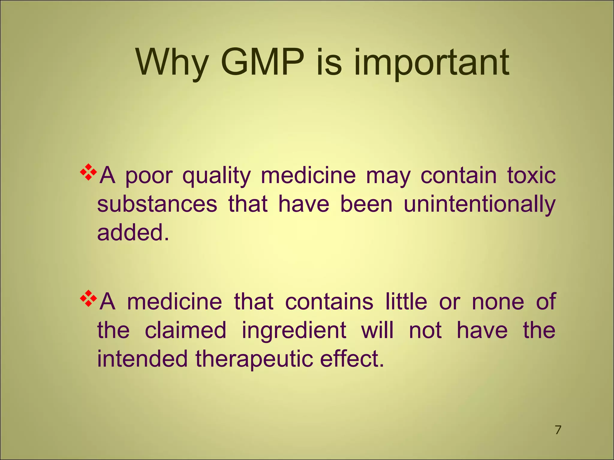 Gmp c gmp presentation | PPT