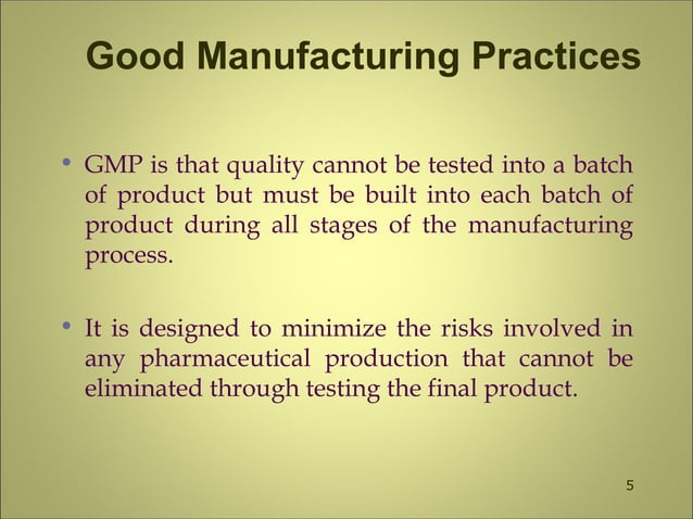 Gmp c gmp presentation | PPT