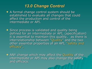 Gmp change control by amsavel | PPT