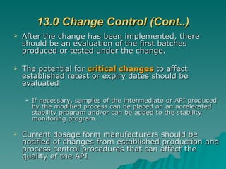 Gmp change control by amsavel | PPT
