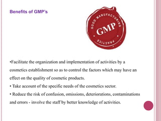 Gmp cosmetics | PPTX