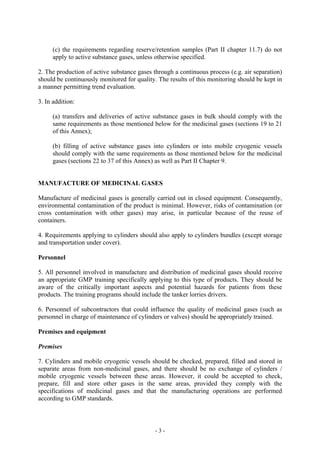 Gmp eu annex 6 | PDF