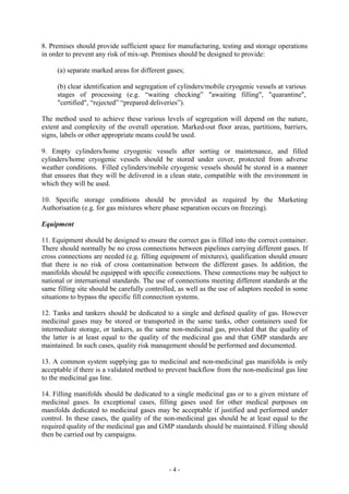 Gmp eu annex 6 | PDF