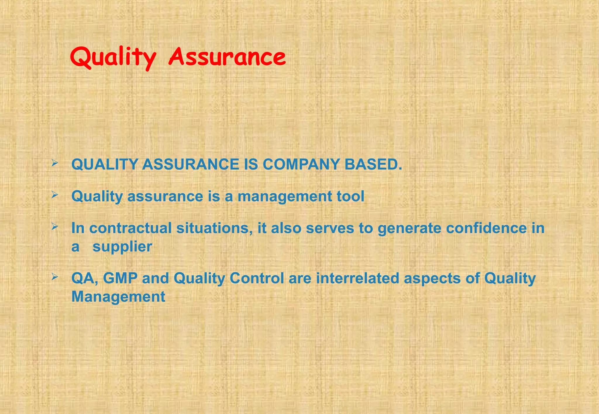 Good Manufacturing Practices (GMP)- Purpose and Principles | PPT