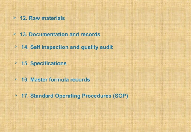 Good Manufacturing Practices (GMP)- Purpose and Principles | PPT