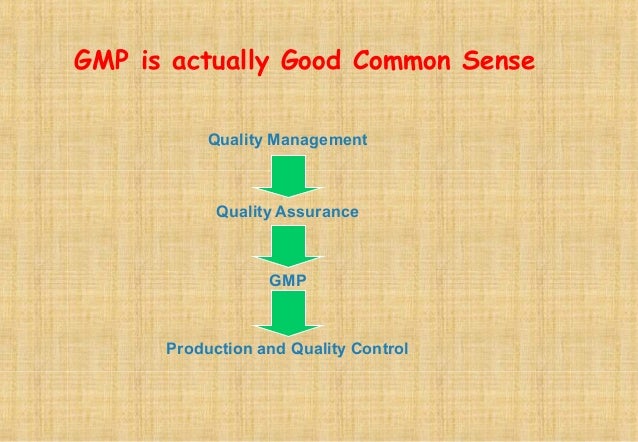 Good Manufacturing Practices (GMP)- Purpose and Principles