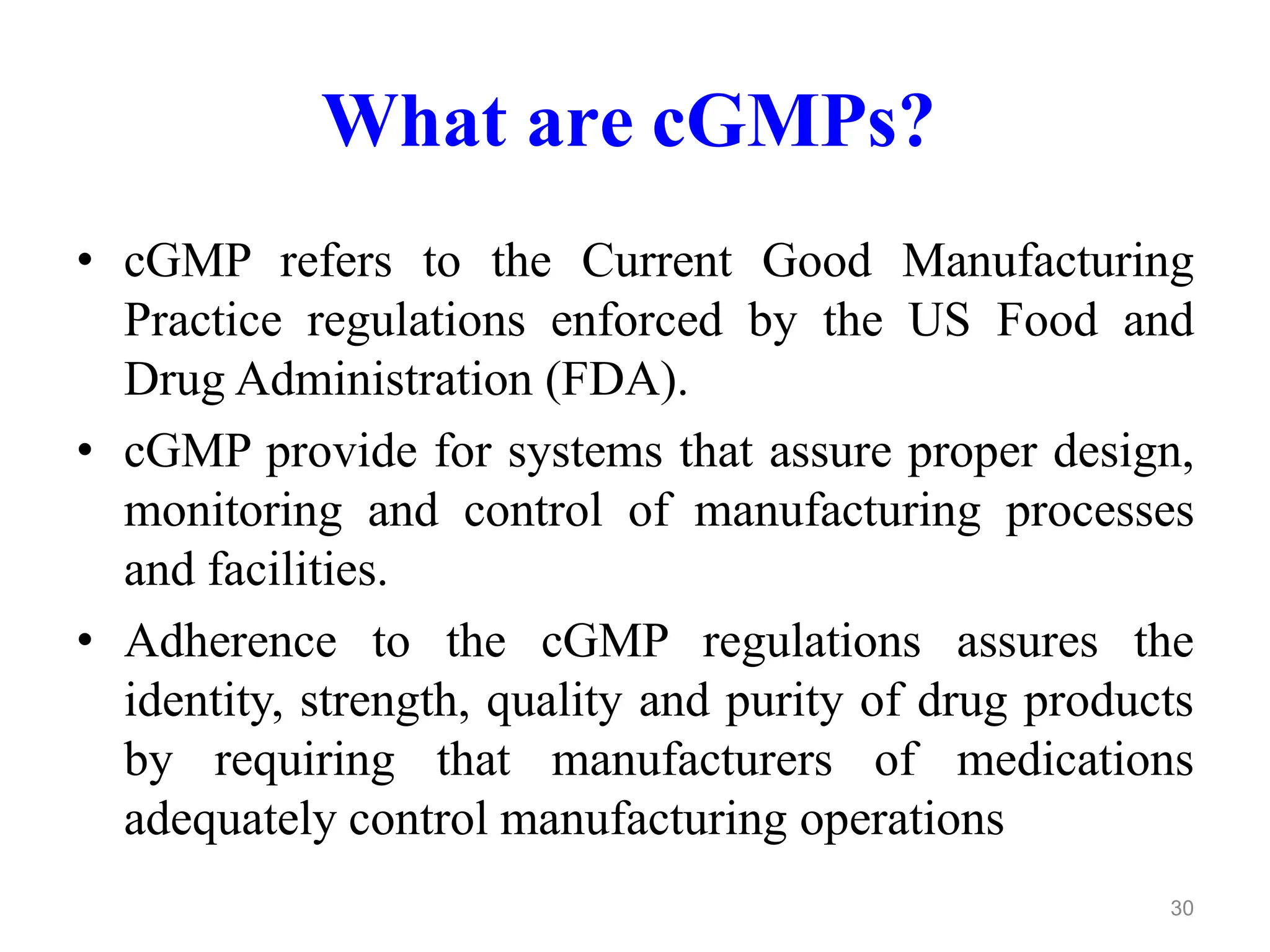 Good Manufacture Practices Pharmaceutical technology | PPTX