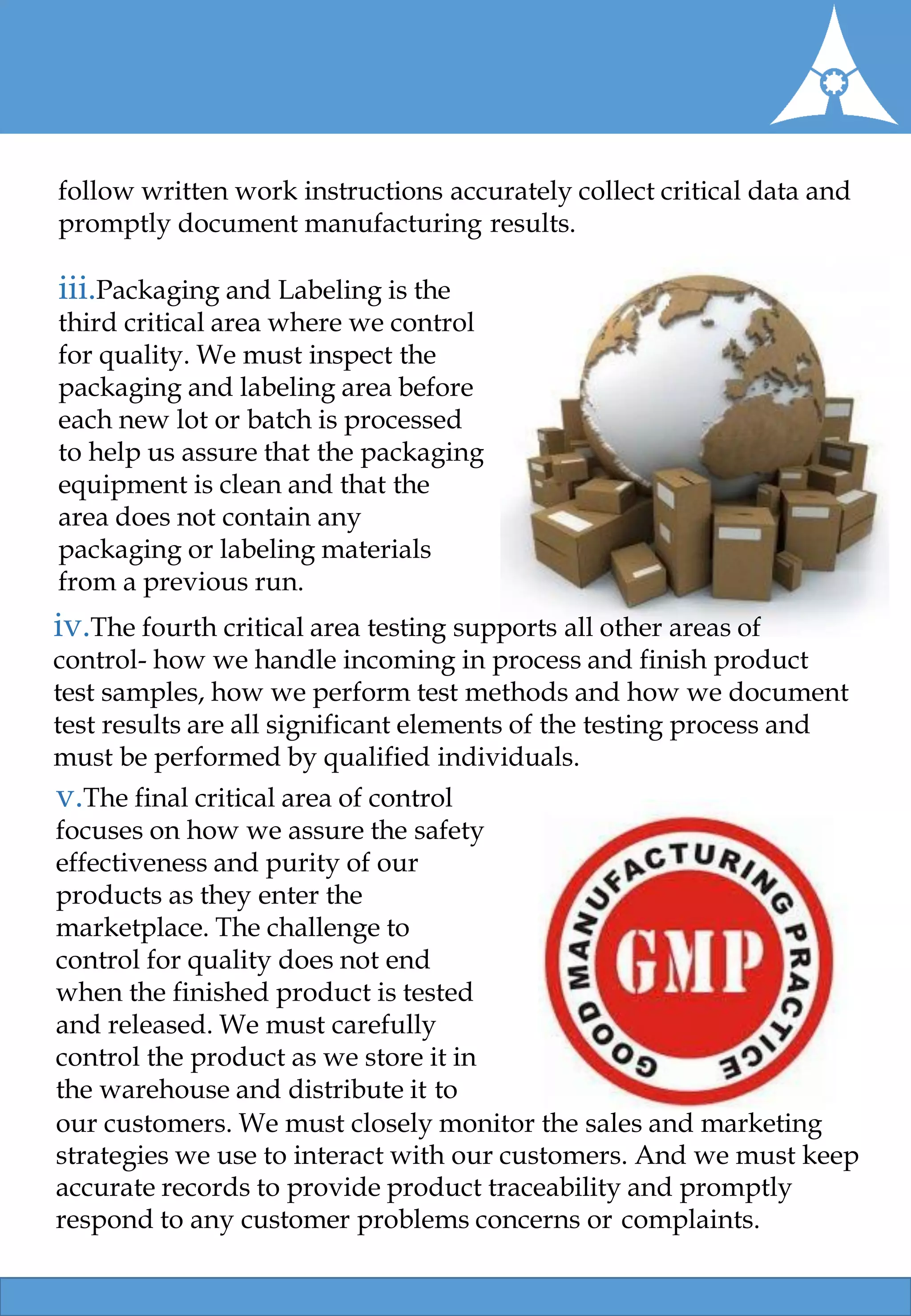 10 Principles of Good Manufacturing Practice (GMP) | PDF