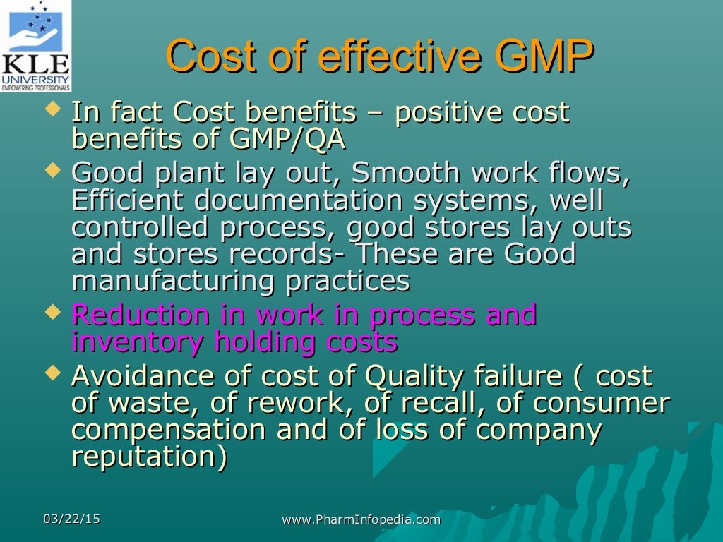 GMP and cGMP
