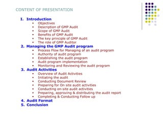 Gmp Auditor Training Course | PPT