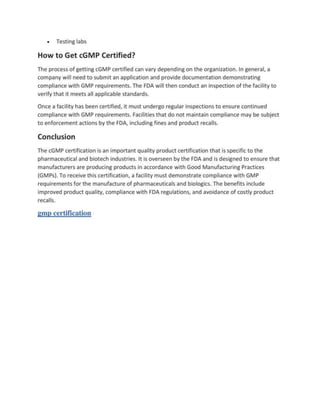 GMP Certification.ppt