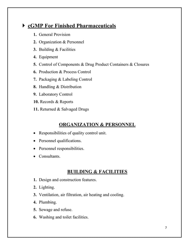 GMP CGMP .pdf | Pharmaceutical Industry | Industries