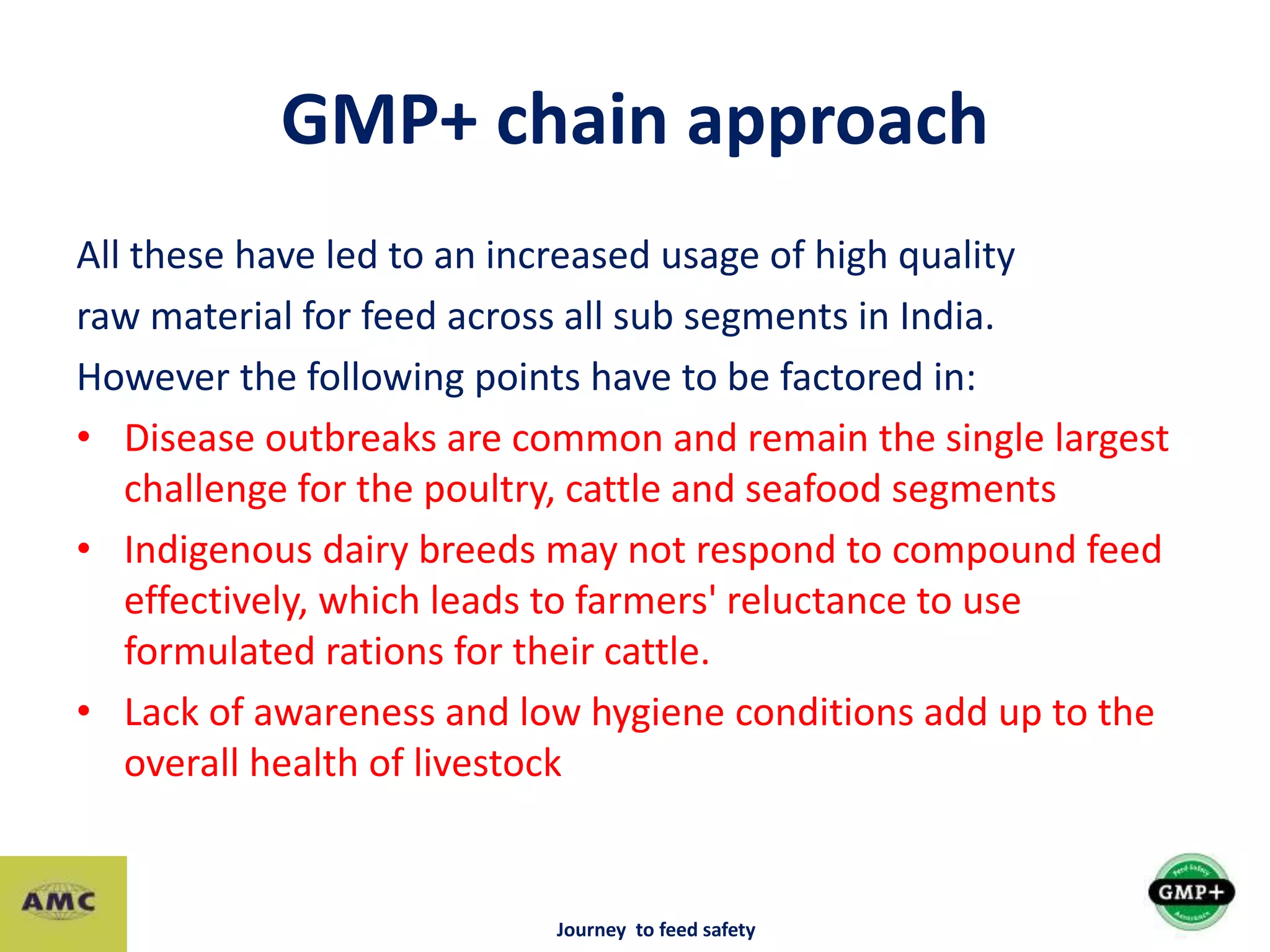 GMP + FSA -Animal feed safety through Global value chain approach | PPTX