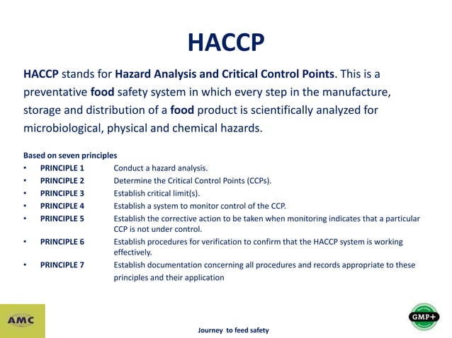 GMP + FSA -Animal feed safety through Global value chain approach | PPTX