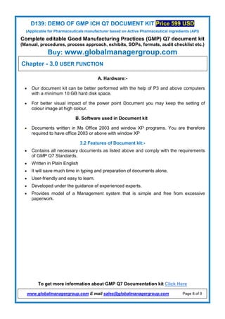 GMP Documents for Pharmaceutical Company | PDF