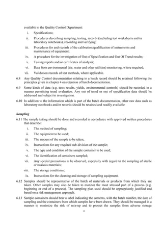 Gmp eu chapter 6 | PDF