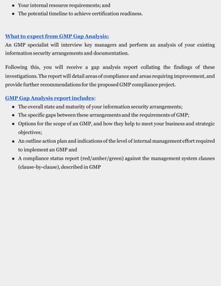 Gap Analysis | GMP | By Industry Experts | PPTX