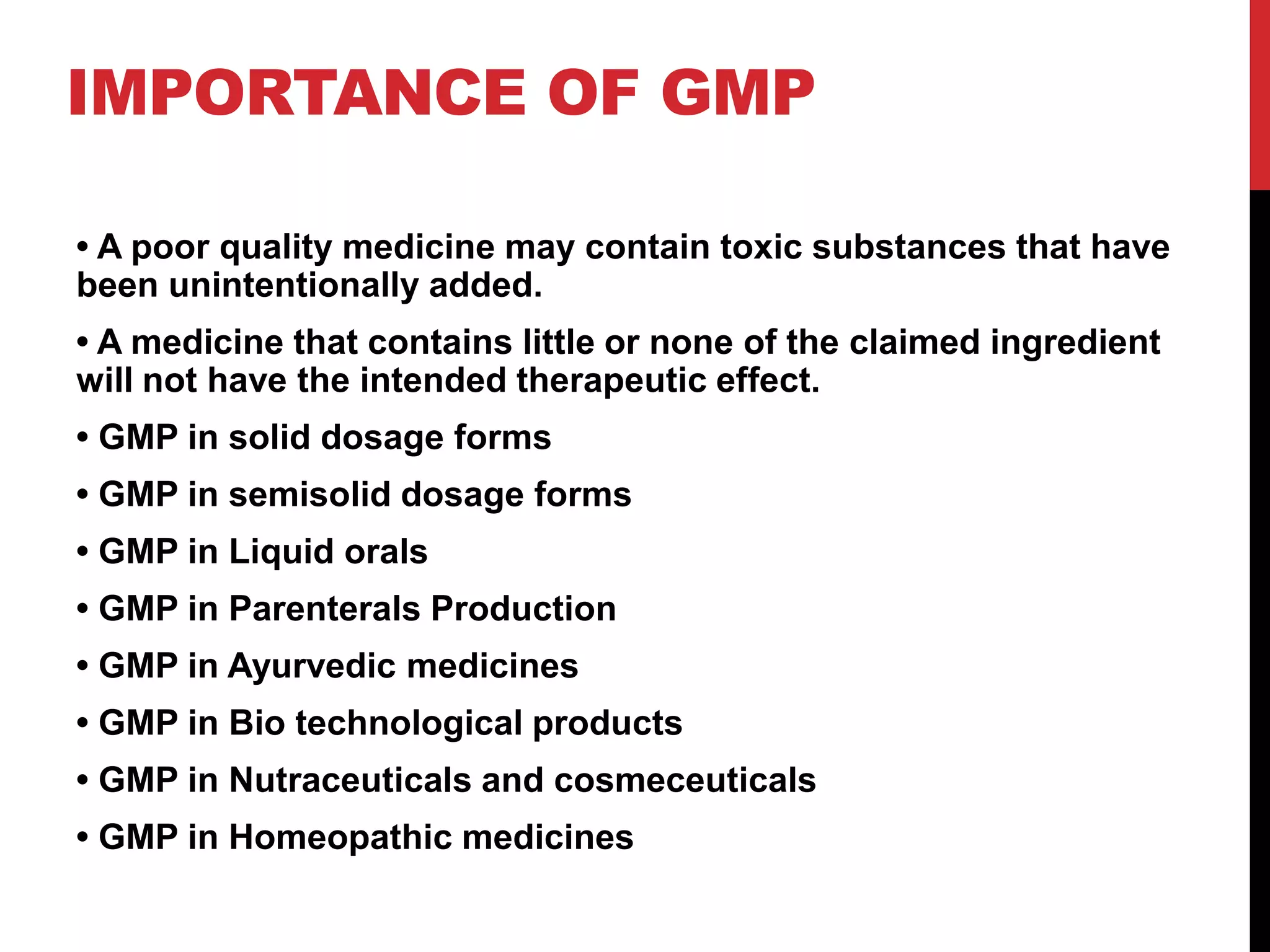 Gmp & glp | PPTX