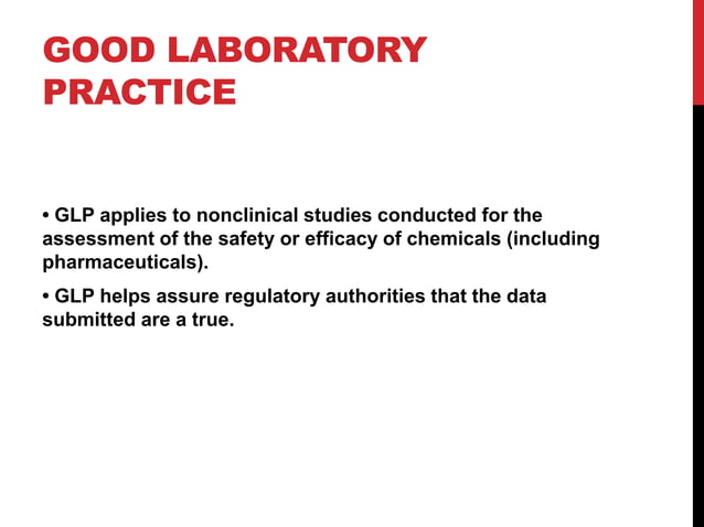 Gmp & glp | PPTX