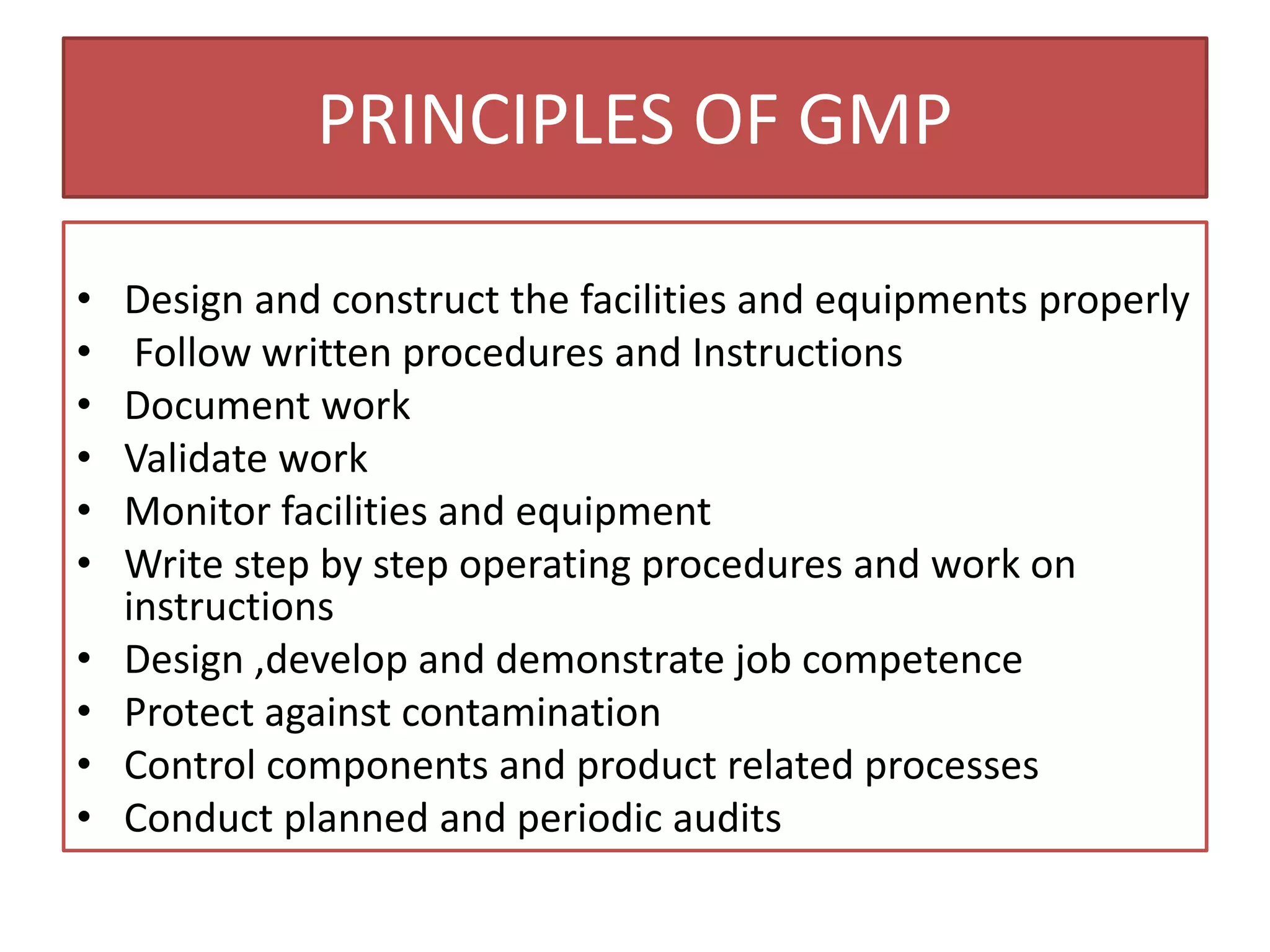 Gmp, glp, iso 9000, import | PPTX | Pharmaceutical Industry | Industries