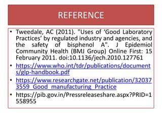 Gmp, glp, iso 9000, import | PPTX