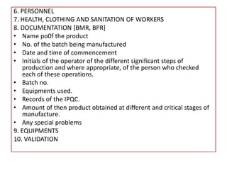Gmp, glp, iso 9000, import | PPTX