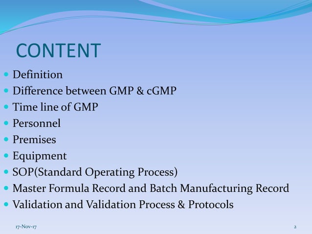 Gmp (good manufacturing practices) | PPTX | Manufacturing Industry ...