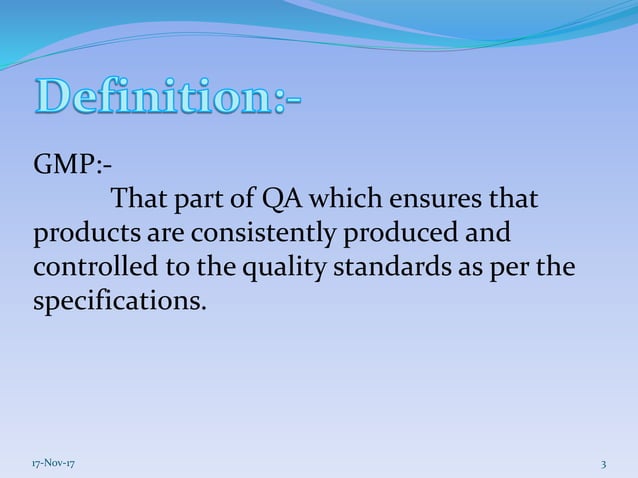 Gmp (good manufacturing practices) | PPTX | Manufacturing Industry ...