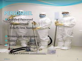 Gmp (good manufacturing practices) | PPTX