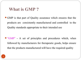 Gmp & its implementation sahil | PPT | Pharmaceutical Industry | Industries