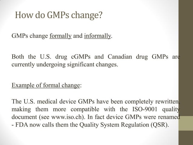 good manufacturing practice ( GMP) | PDF