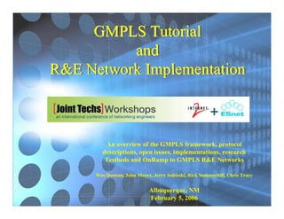 Gmpls tutorial and_rand_e_network_implementation | PDF