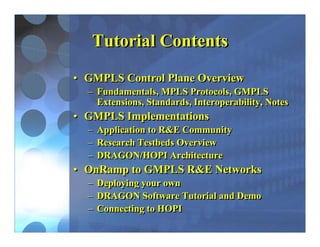 Gmpls tutorial and_rand_e_network_implementation | PDF