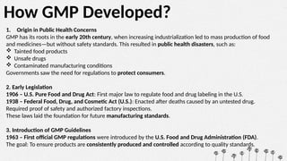 GMP module ( New) for food manufacturing plant | PPTX