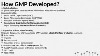 GMP module ( New) for food manufacturing plant | PPTX