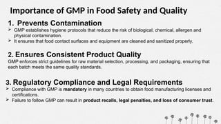 GMP module ( New) for food manufacturing plant | PPTX