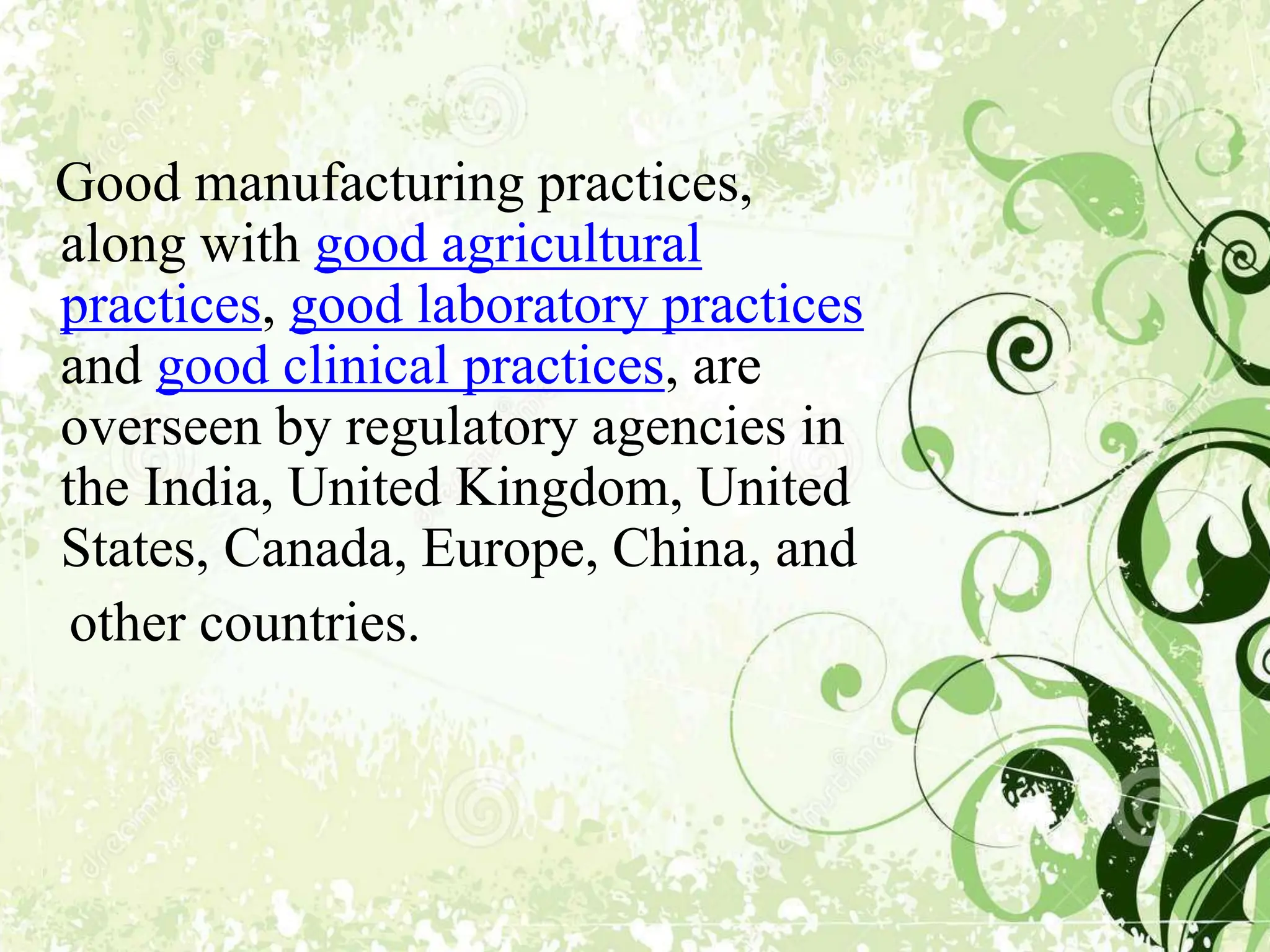 gmp in pharmaceutical Industry FDA guidelines WHO guidelines | PPTX