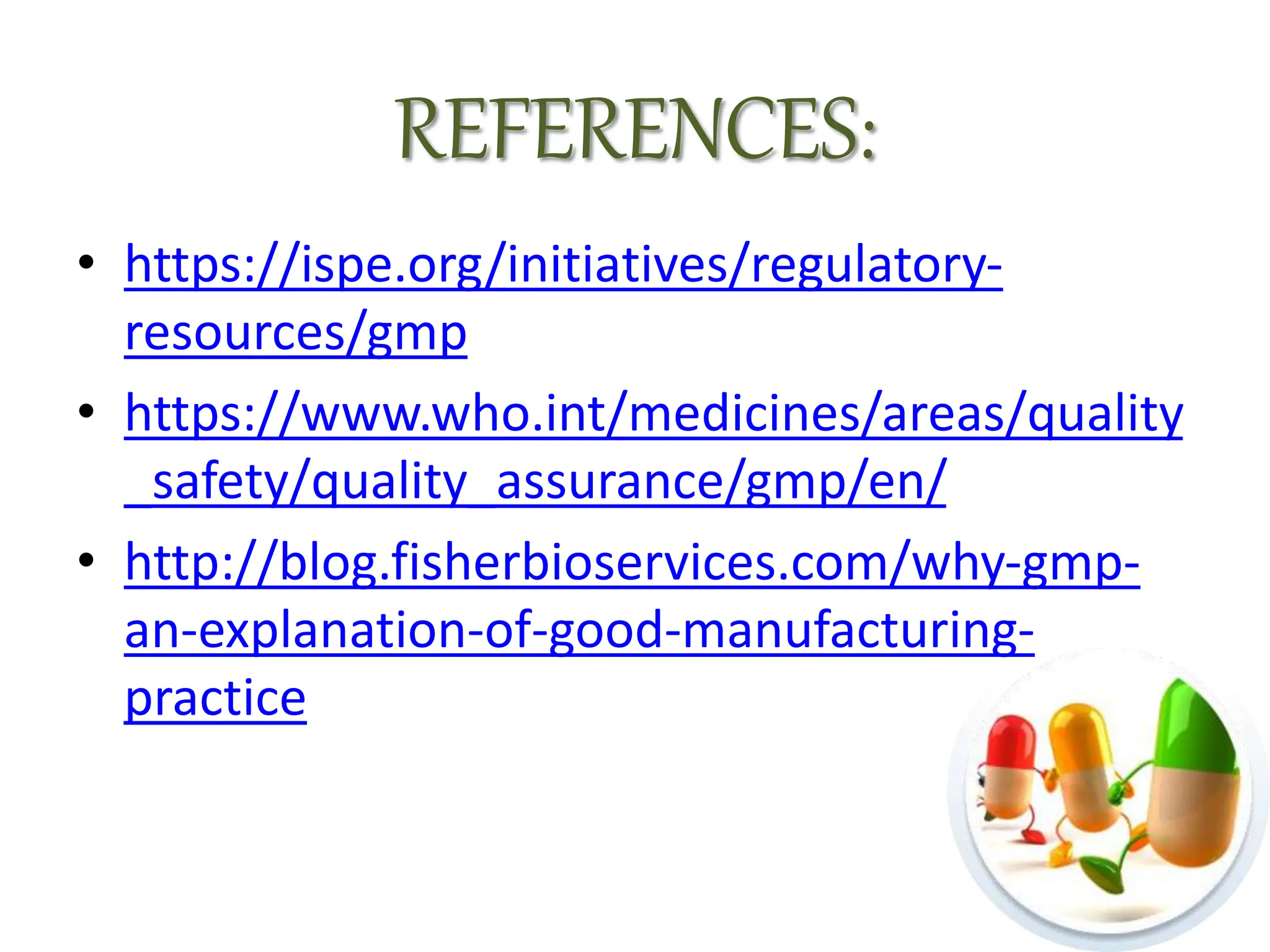 gmp in pharmaceutical Industry FDA guidelines WHO guidelines | PPTX