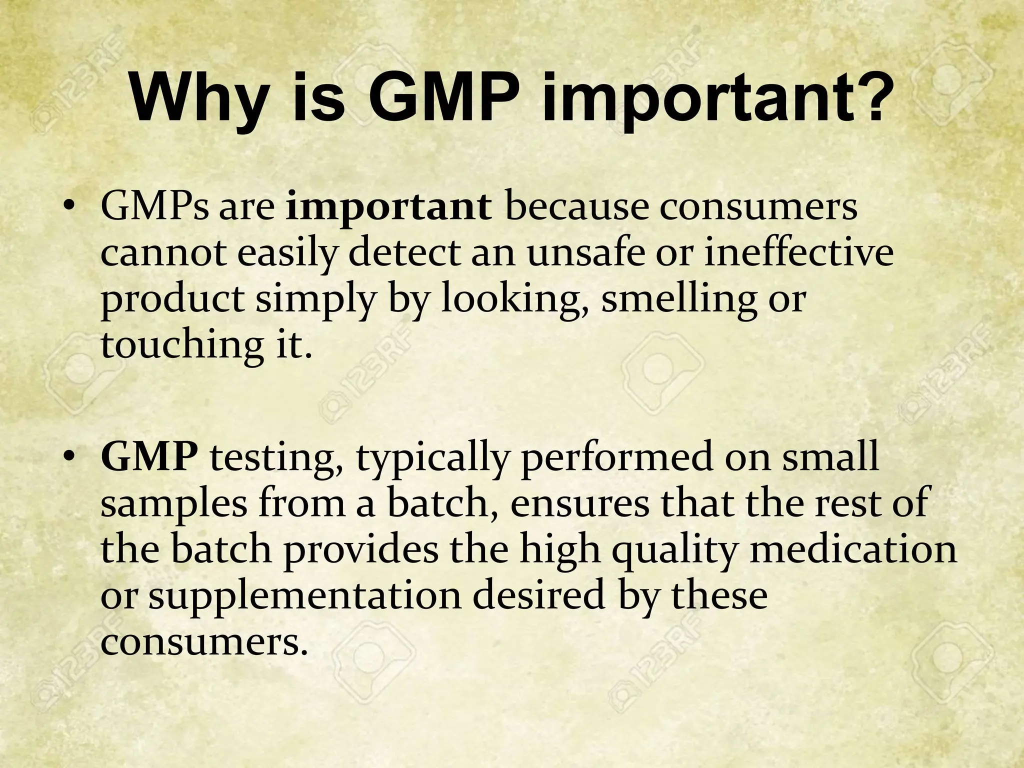 gmp in pharmaceutical Industry FDA guidelines WHO guidelines | PPTX